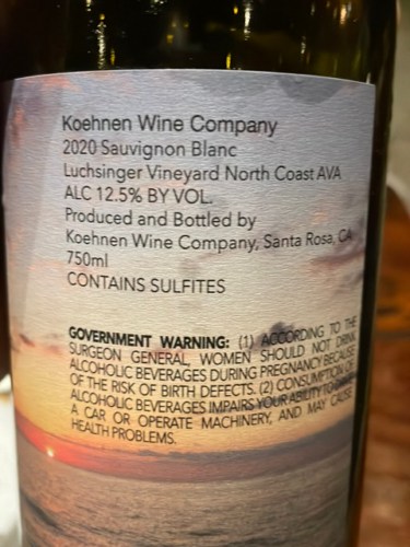 2020 Koehnen Skin Contact Sauvignon Blanc | Vivino US