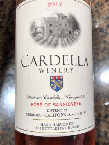 Cardella Fattoria Cardella - Vineyard 22 Rosé of Sangiovese | Vivino Brasil