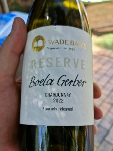 Wade Bales Boela Gerber Reserve Chardonnay | Vivino US