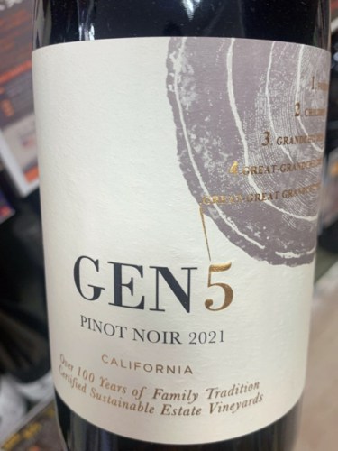 Gen5 (Gen 5) Pinot Noir | Vivino English