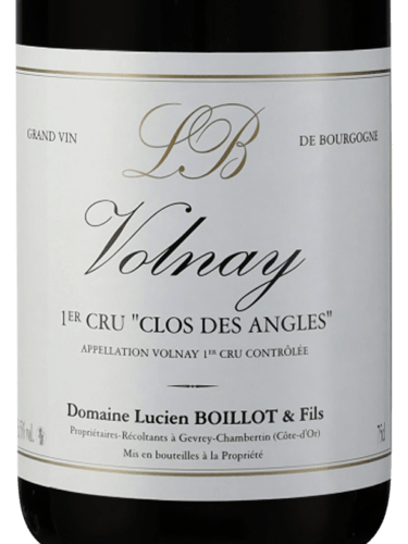 Lucien Boillot & Fils Volnay 1er Cru 'Les Angles' | Vivino English