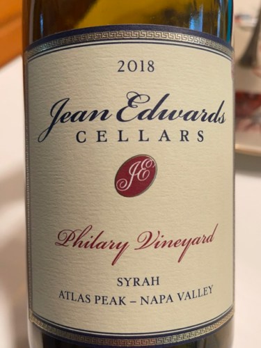 Jean Edwards Cellars Philary Vineyard Syrah | Vivino English