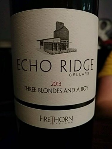 Echo Ridge Cellars Three Blondes And A Boy | Vivino
