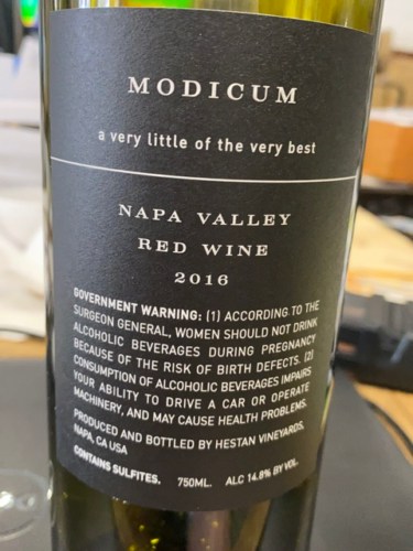 Modicum Red Blend | Vivino English