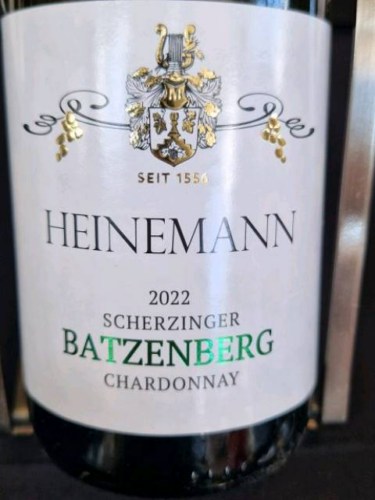 Heinemann Scherzinger Batzenberg Chardonnay | Vivino US