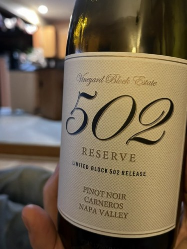 Vineyard Block Estate Block 502 Reserve Pinot Noir | Vivino English