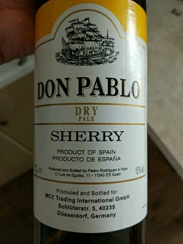 N.V. Pedro Rodriguez e Hijos Don Pablo Dry Pale Sherry | Vivino US