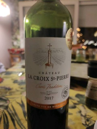 2020 Château La Croix Saint Pierre Cuvée Tradition Blaye Côtes de ...