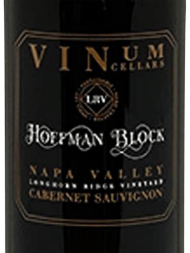 Vinum Cellars Longhorn Ridge Vineyard Hoffman Block Cabernet Sauvignon ...
