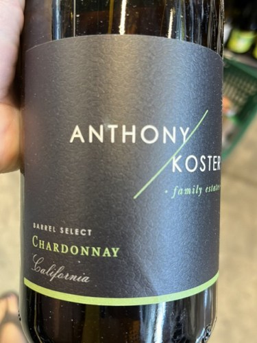 2019 Anthony Koster Family Estates Barrel Select Chardonnay | Vivino