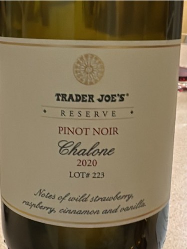 Trader Joe's Pinot Noir Reserve Lot #223 | Vivino US