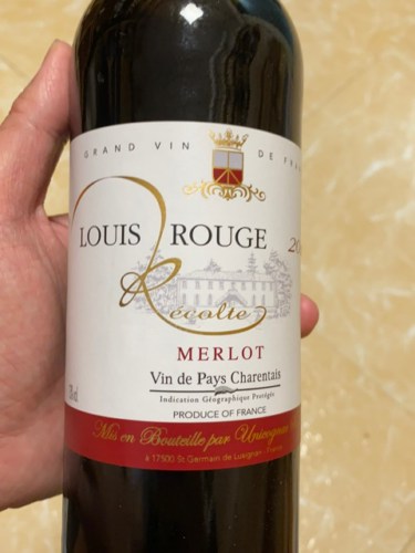 Unicognac Louis Rouge Merlot | Vivino US