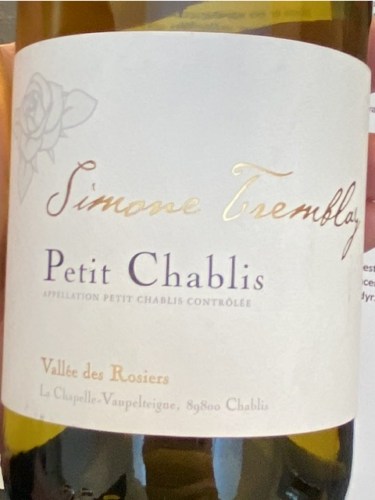 Domaine Simone Tremblay Vallée des Rosiers Petit Chablis | Vivino Australia