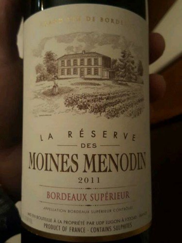Union de Producteurs de Lugon La Réserve des Moines Menodin Bordeaux ...