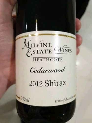 Milvine Estate Cedarwood Shiraz | Vivino US
