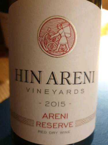 2015 Hin Areni Vineyards Areni Reserve Red Dry | Vivino US