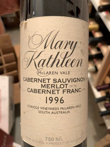 Coriole Vineyards Mary Kathleen Red Blend | Vivino US