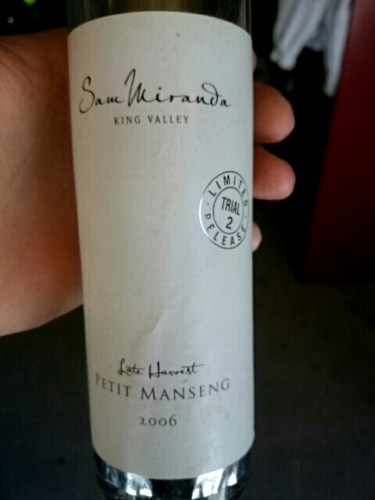 Sam Miranda Late Harvest Petit Manseng | Vivino English