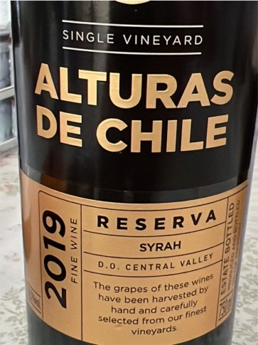 Alturas de Chile Reserva Syrah | Vivino US