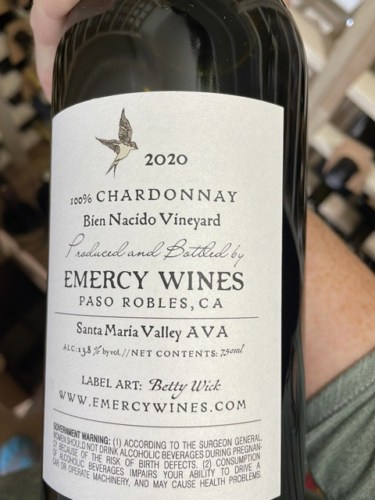 Emercy Wines Bien Nacido Vineyard Chardonnay | Vivino