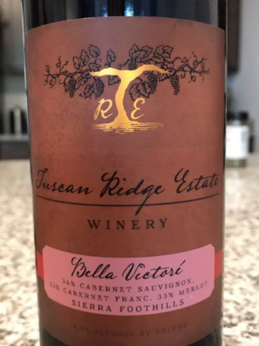 Tuscan Ridge Estate Winery Bella Victoré | Vivino US