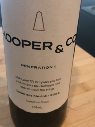 2022 Hooper & Co Generation 1 Cabernet - Merlot | Vivino US