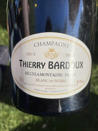 Thierry Bardoux Blanc de Noirs Brut Champagne | Vivino France