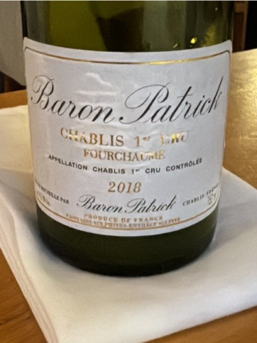 2018 Baron Patrick Chablis 1er Cru | Vivino US