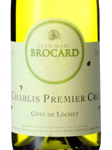 Jean-Marc Brocard Chablis Premier Cru 'Côte de Léchet' | Vivino US