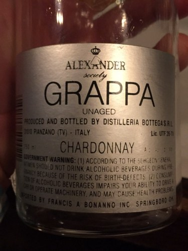 N.V. Alexander Grappa Chardonnay | Vivino US