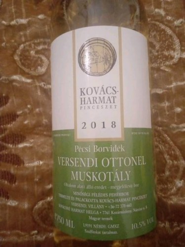 Kovacs Harmat Pécsi Borvidék Versendi Ottonel Muskotály | Vivino US