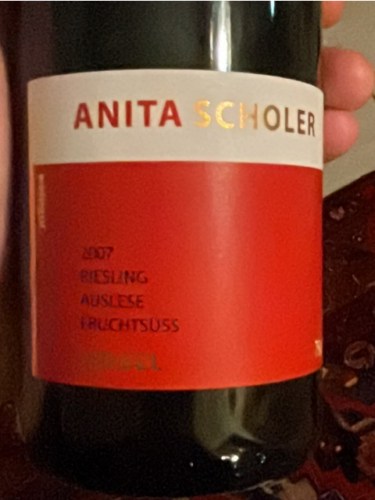 Anita Scholer Riesling Auslese Fruchtsüss | Vivino US