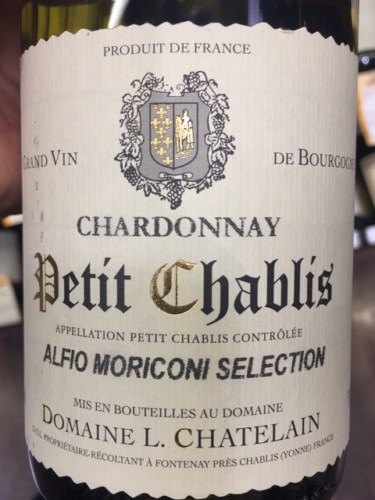 Domaine L. Chatelain Alfio Moriconi Selection Petit Chablis | Vivino ...