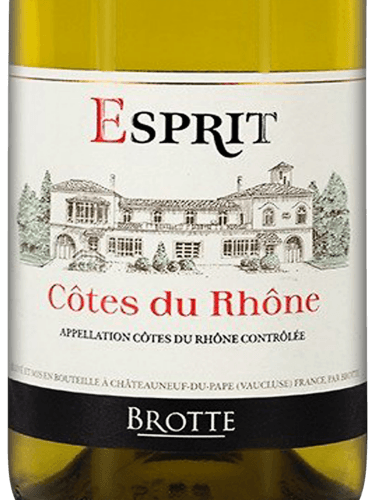 Brotte Esprit Côtes du Rhône Blanc | Vivino English