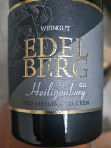 Edelberg Heiligenberg GG Riesling Trocken | Vivino US