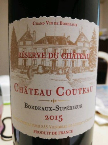 Vignobles de Lorient Château Couteau Bordeaux Supérieur | Vivino US