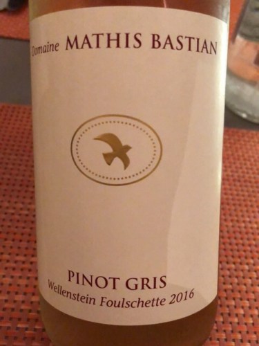 2018 Mathis Bastian Wellenstein Foulschette Pinot Gris | Vivino US