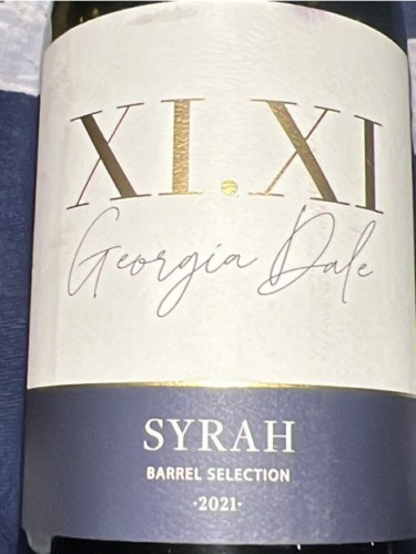 Georgia Dale Wines XI.XI Barrel Selection Syrah | Vivino US