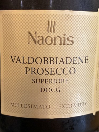 Naonis Valdobbiadene Prosecco Superiore Extra Dry | Vivino English