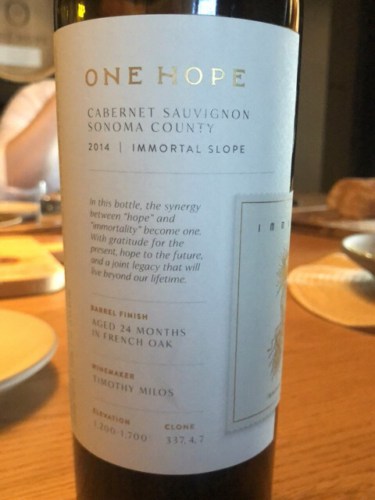 One Hope Immortal Slope Cabernet Sauvignon | Vivino