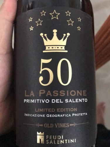 Feudi Salentini 50 La Passione Limited Edition Old Vines Primitivo del ...