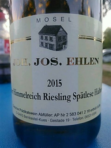 Joh.Jos.Ehlen Graacher Himmelreich Riesling Spätlese Halbtrocken ...