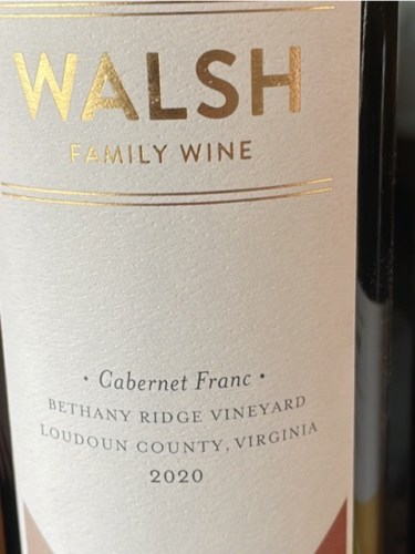 Walsh Family Wine Bethany Ridge Vineyard Cabernet Franc | Vivino United ...
