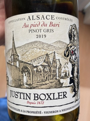 Justin Boxler Au Pied de Bari Pinot Gris | Vivino US