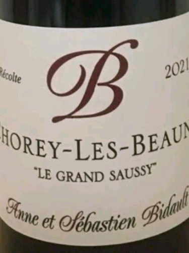 Anne et Sebastien Bidault Le Grand Saussy Chorey-lès-Beaune | Vivino US
