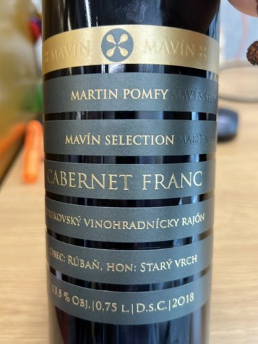 Martin Pomfy - Mavín Selection Cabernet Franc | Vivino Australia