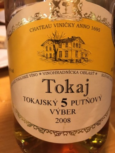 2008 Château Vinicky Tokajský 5 Putňový Výber | Vivino US
