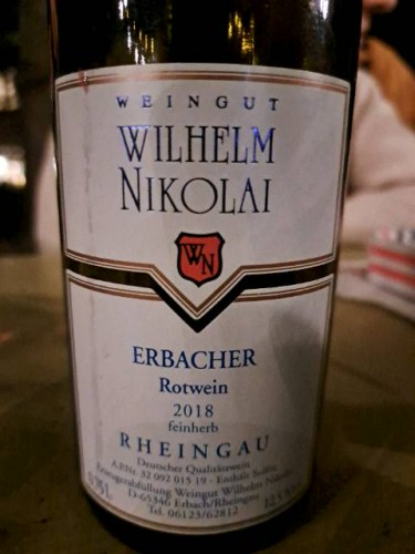 Wilhelm Nikolai Erbacher Rotwein Feinherb | Vivino US