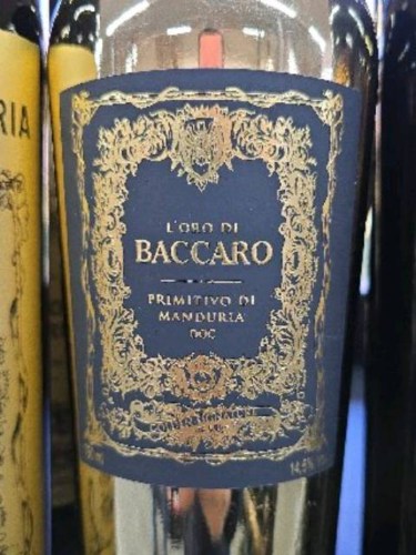 L'Oro di Baccaro Primitivo di Manduria | Vivino US