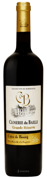 2017 Closerie du Bailli Grande Réserve Côtes de Bourg | Vivino US